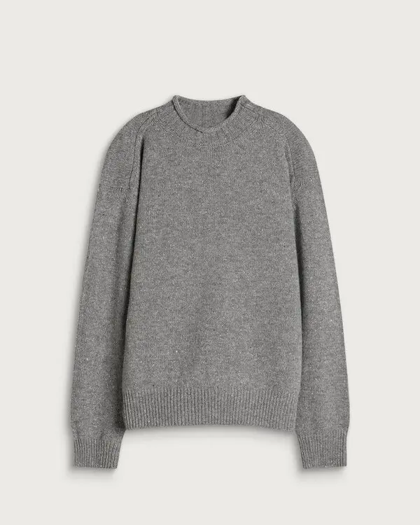 AARON LEVINE Merino Rollneck Jumper - Grey