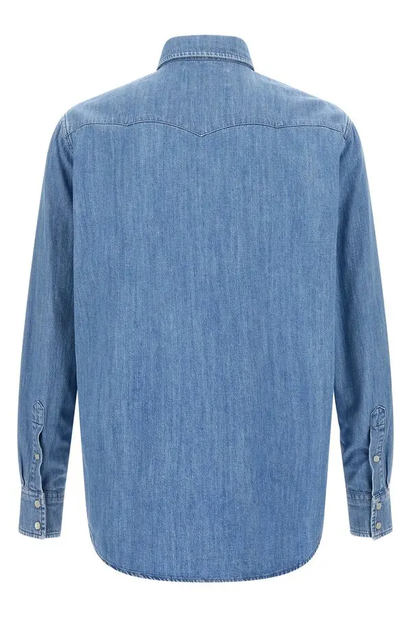 LARMERI STUDIO The 'texana' Denim Shirt In Medium