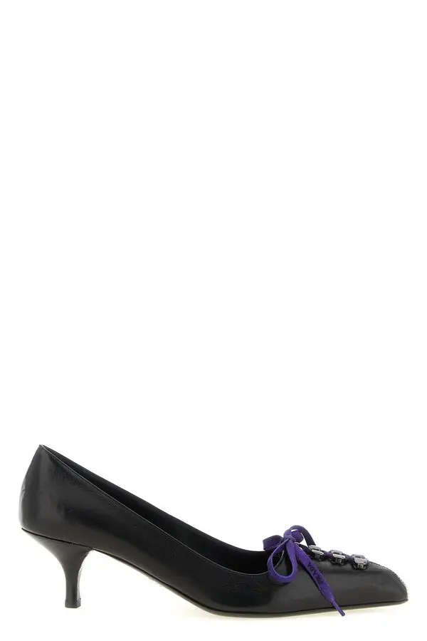 Prada Pump Front Lace-up - Black