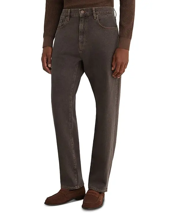 REISS Hendrix Cotton Relaxed Straight Fit 31.5 Jeans