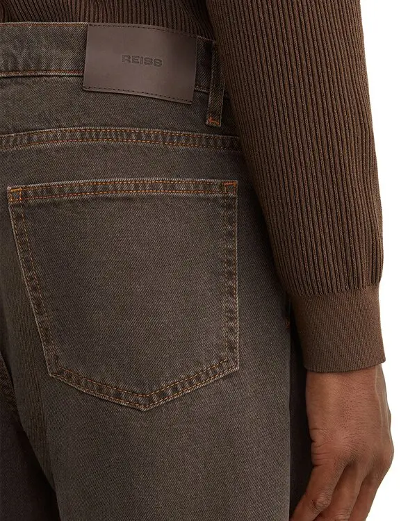REISS Hendrix Cotton Relaxed Straight Fit 31.5 Jeans