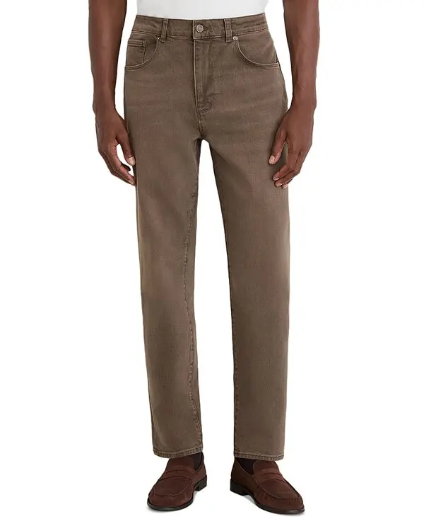 REISS Iron Cotton Blend Straight Fit Jeans
