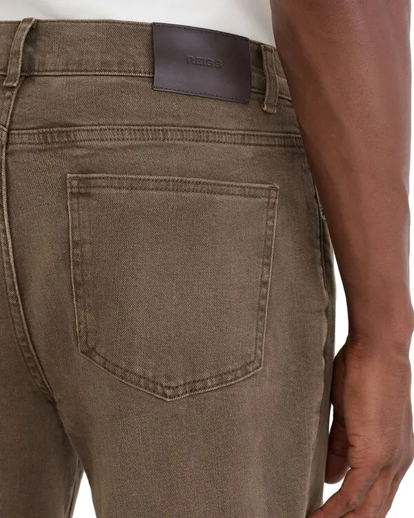 REISS Iron Cotton Blend Straight Fit Jeans