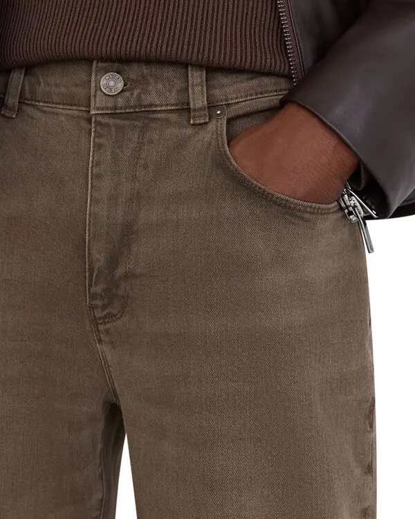 REISS Iron Cotton Blend Straight Fit Jeans