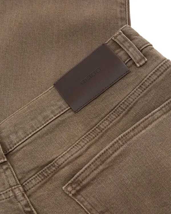 REISS Iron Cotton Blend Straight Fit Jeans