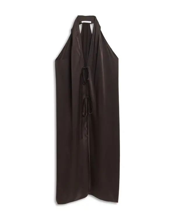 Helmut Lang Silk Scarf Wrap Silk Top