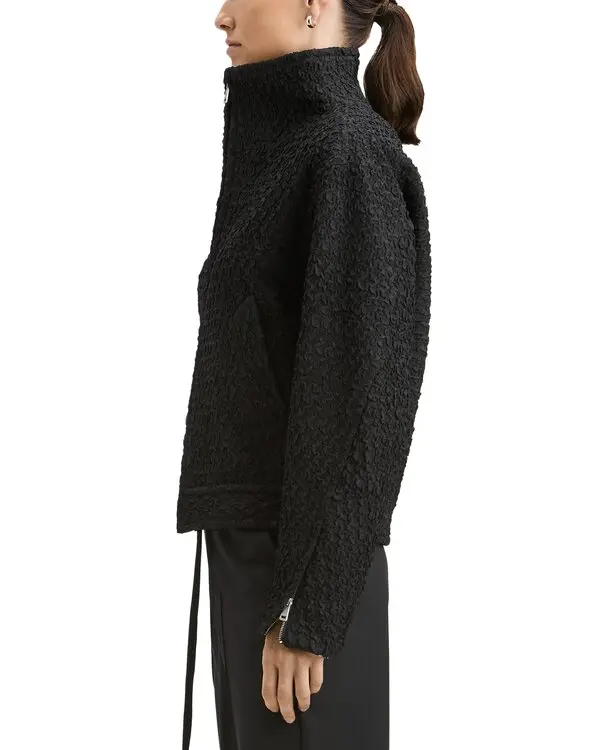 Derek Lam 10 Crosby Naomi Bubble Texture Funnel Neck Jacket