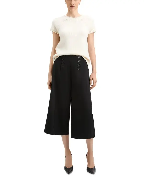 Derek Lam 10 Crosby Alexa Wool Short Sleeve Sweater