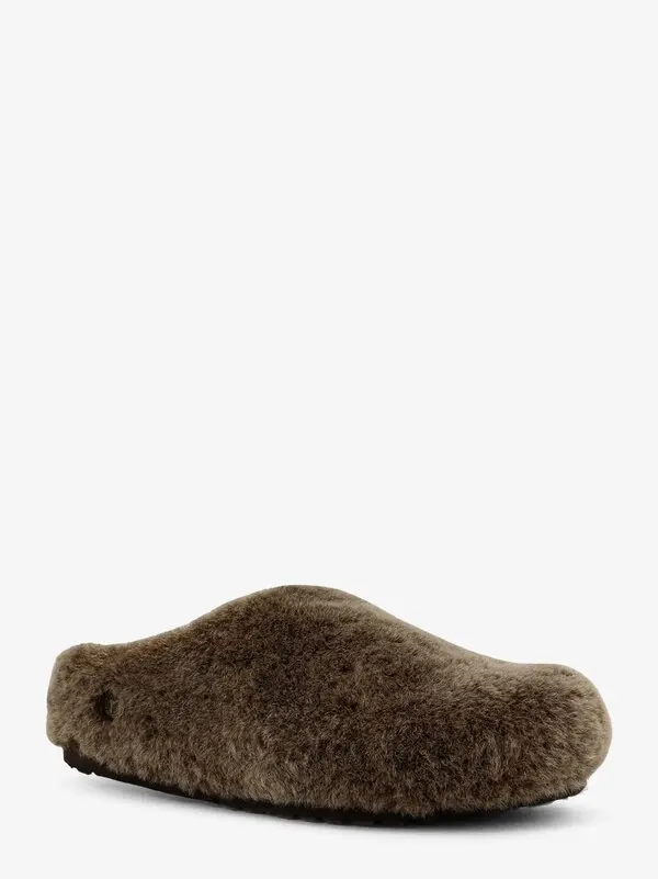 BIRKENSTOCK Amsterdam Wrapped Shearling Faux Fur Mules