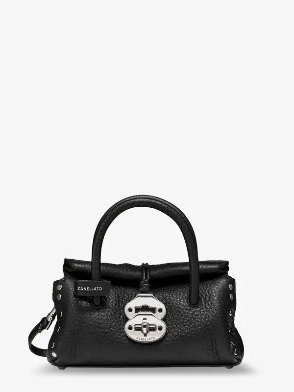 ZANELLATO Dotta Hammered Leather Crossbody Bag