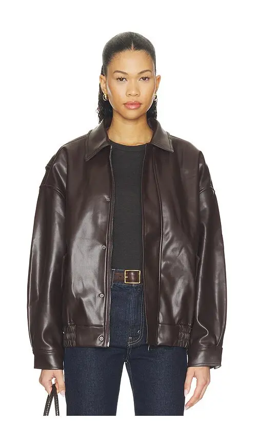 Lioness Kenny Bomber Jacket In Brown