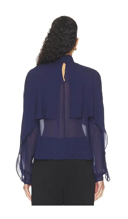 NICHOLAS Dahlia Top In Navy