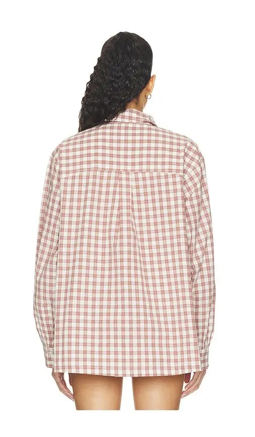 For Love & Lemons Poppy Gingham Button Down Top