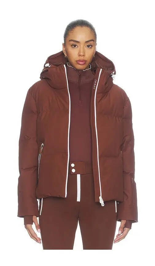 JORDE Poppy Ski Jacket In Brown