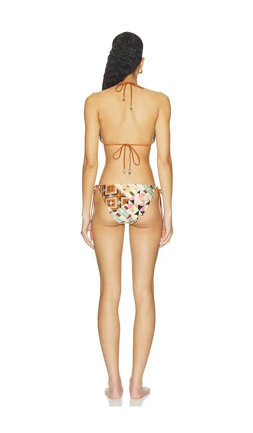 Zimmermann Fairlight Mini Tri Bikini Set In Multi