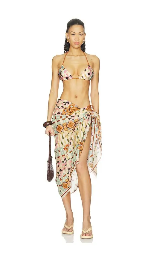 Zimmermann Fairlight Mini Tri Bikini Set In Multi