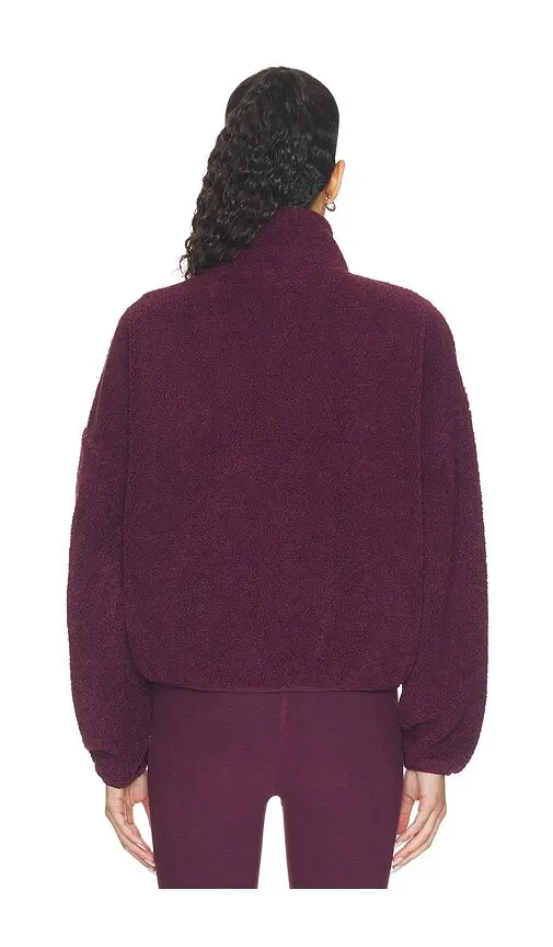 Beyond Yoga Unity Zip Jacket In Mauve