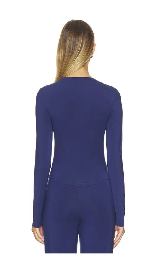 THE LINE BY K Demi Long Sleeve Keyhole Top