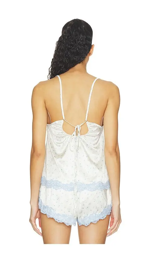 KAT THE LABEL Paisley Camisole Top In Ivory