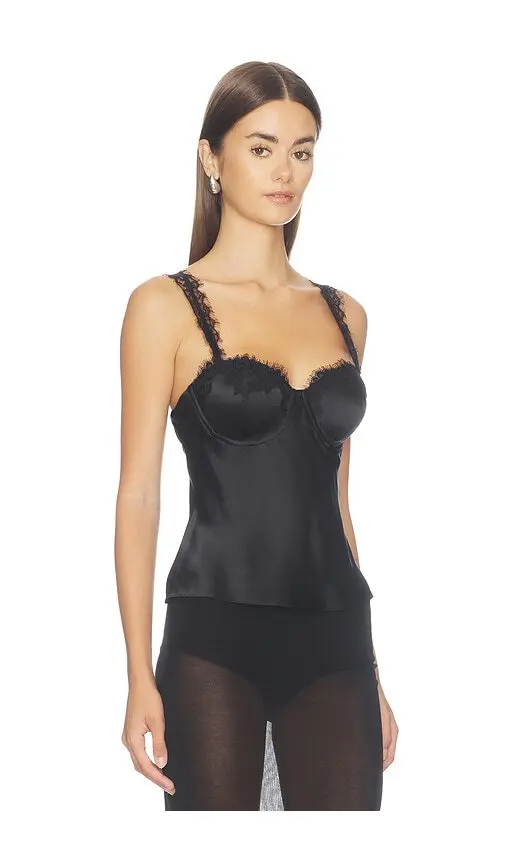 L'AGENCE Soleia Lace Strap Cup Camisole