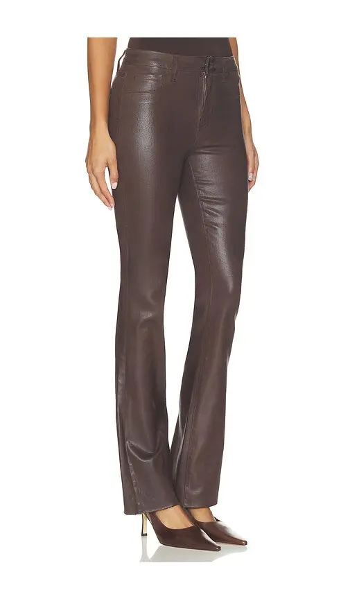 L'AGENCE Ruth High Rise Straight Jean In Chocolate