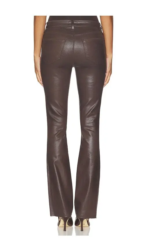 L'AGENCE Ruth High Rise Straight Jean In Chocolate