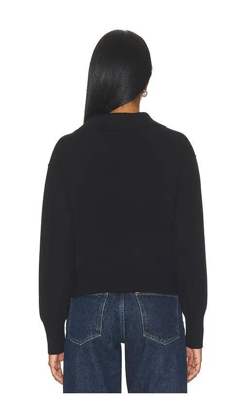 525 America Keri Johnny Collar Pullover Sweater