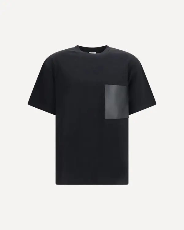 Bottega Veneta Pia Cotton Jersey T-shirt With Pocket Ale