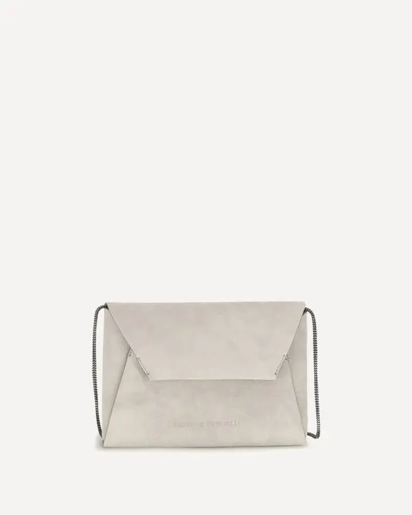 Brunello Cucinelli Bc Duo Suede Clutch Bag