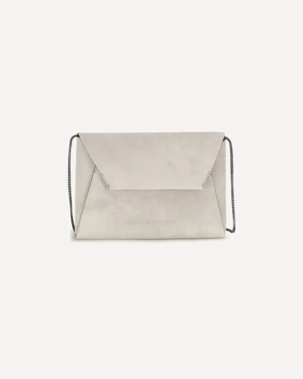 Brunello Cucinelli Bc Duo Suede Clutch Bag