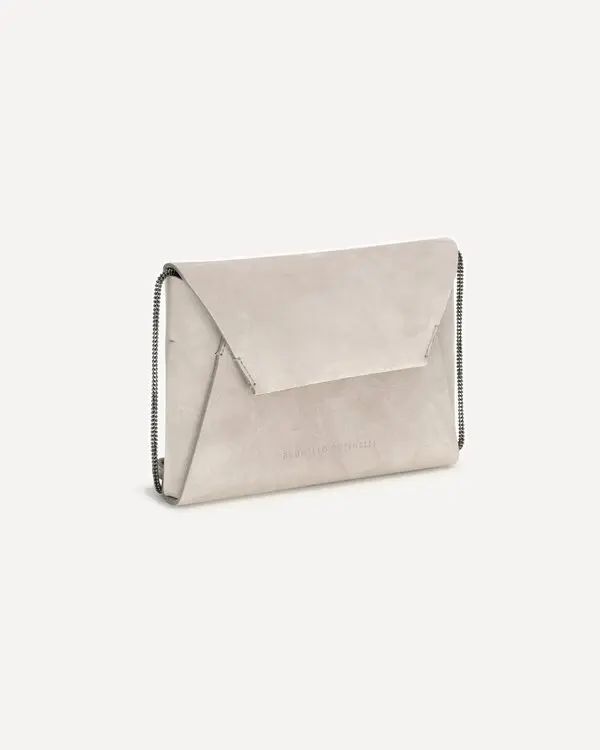 Brunello Cucinelli Bc Duo Suede Clutch Bag