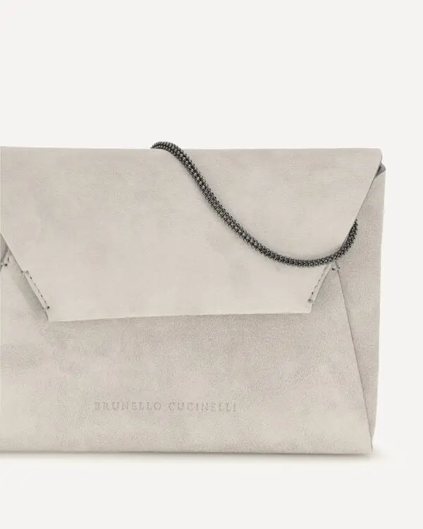 Brunello Cucinelli Bc Duo Suede Clutch Bag