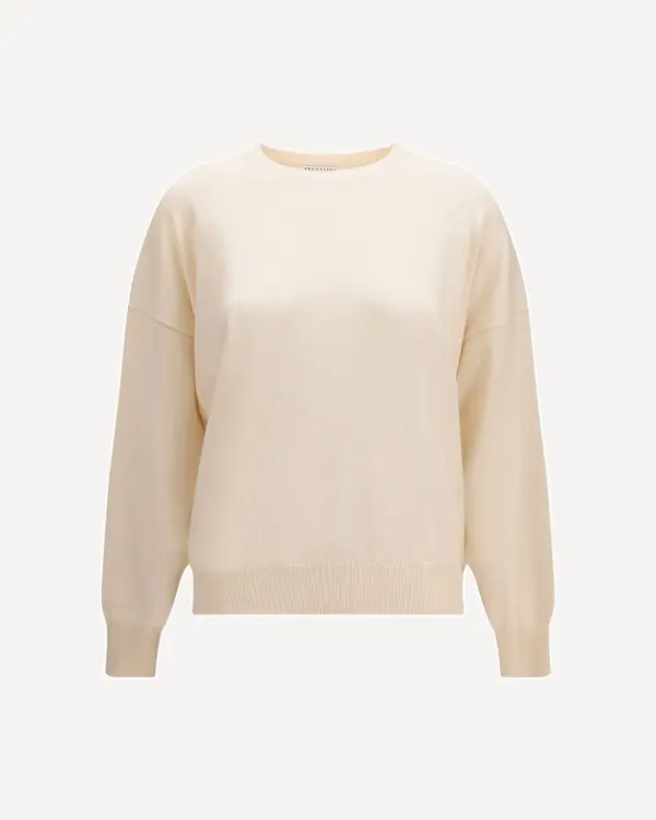 Brunello Cucinelli Cashere Sweater With Onili Chain Feale