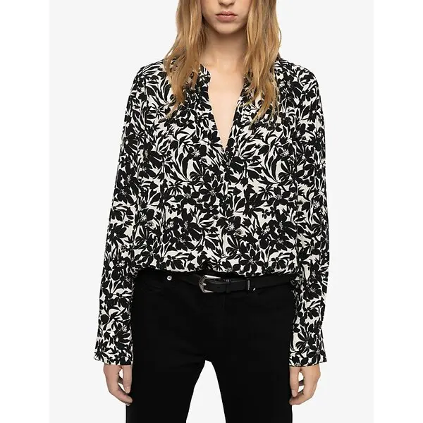 Zadig&Voltaire Tink Floral-print Woven Blouse