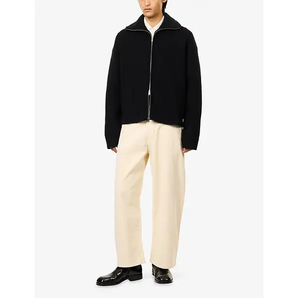 Studio Nicholson Zip Though Wool Knit Jumper