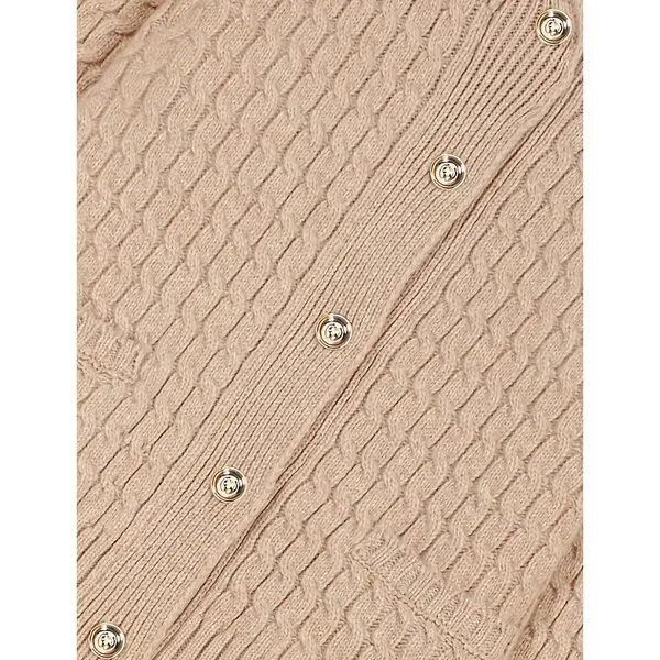 Maje Hooded Button-down Wool Cardigan