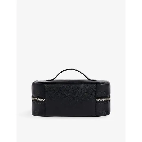 Sandro Logo-embossed Square Leather Pouch