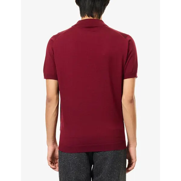 John Smedley Macloud Short-sleeve Wool Polo Top