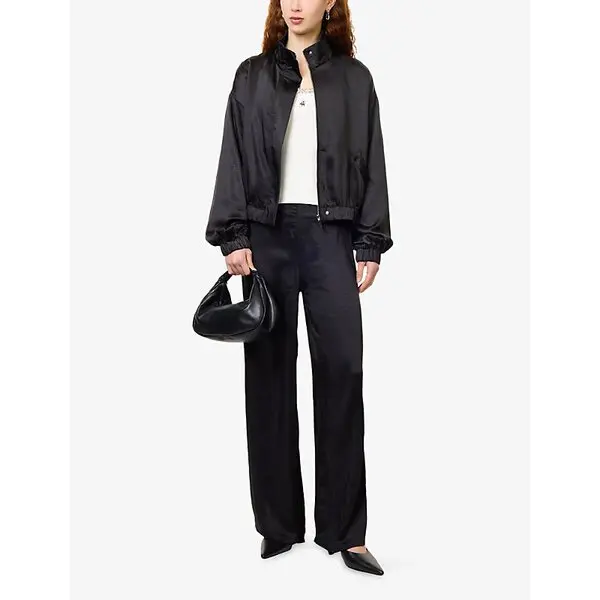 4TH & RECKLESS Adalynn Wide-leg Satin Trousers