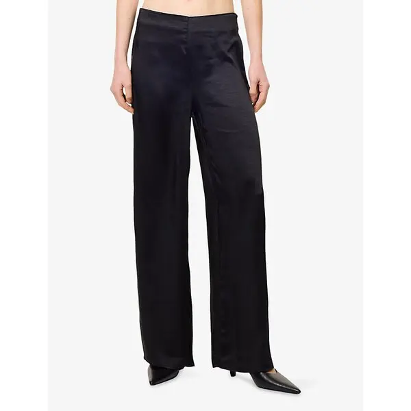4TH & RECKLESS Adalynn Wide-leg Satin Trousers