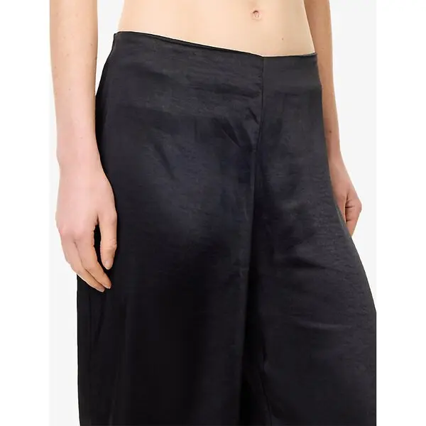 4TH & RECKLESS Adalynn Wide-leg Satin Trousers