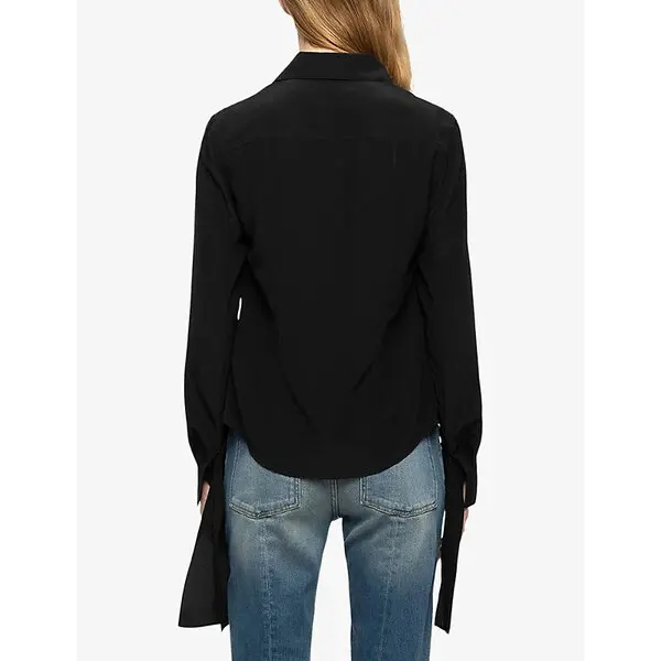 Zadig&Voltaire Turma Wrist-tie Silk Shirt