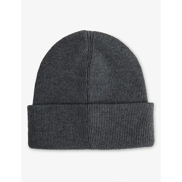 Moose Knuckles Logo Icon Wool Beanie Hat