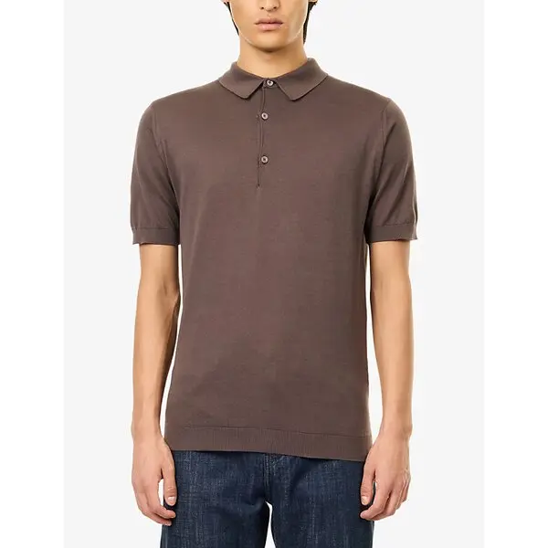 John Smedley Adrian Short-sleeve Cotton Polo Top