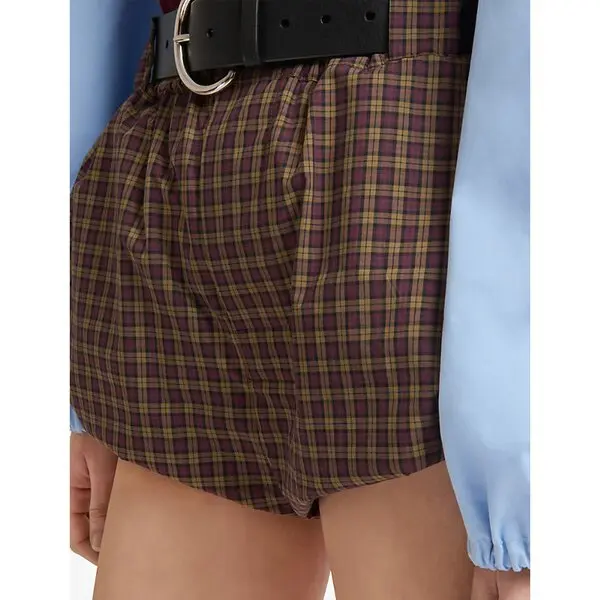 Marni Checked High-rise Cotton-poplin Bloomers