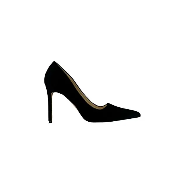 CEDAR ROSE Silk Velvet Court Shoe - Black