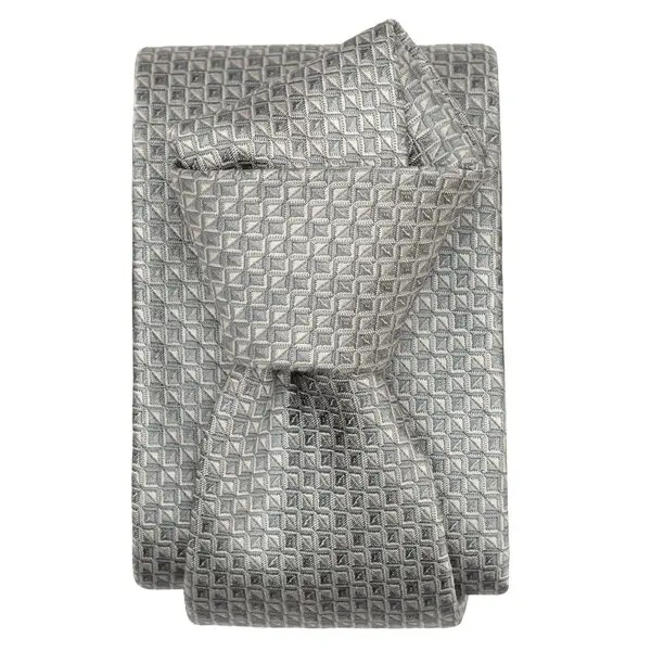 ELIZABETTA MADE IN ITALY Brunelli Silk Jacquard Tie Steel