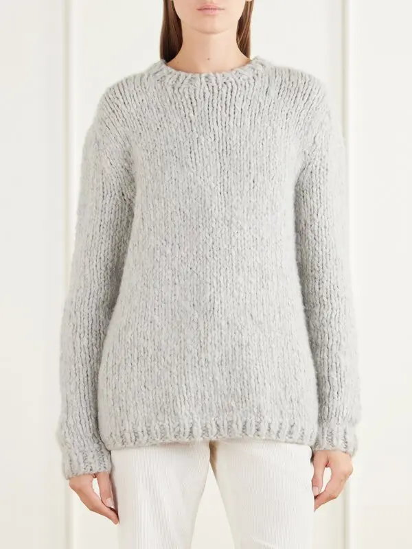 Gabriela Hearst Lawrence Rib-trimmed Cashmere Sweater