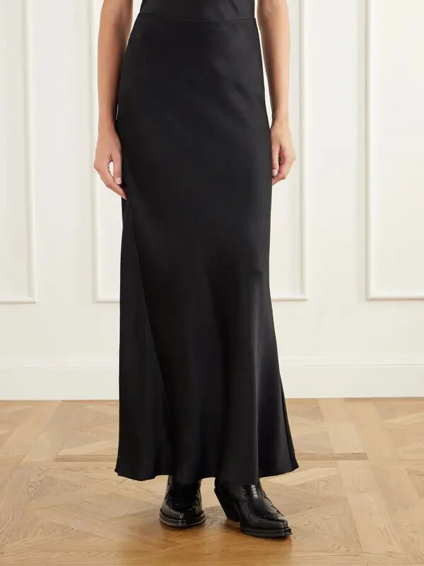 Gabriela Hearst Pierre Silk-satin Maxi Skirt