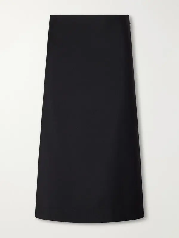 Calvin Klein Amabel Wool-twill Midi Skirt